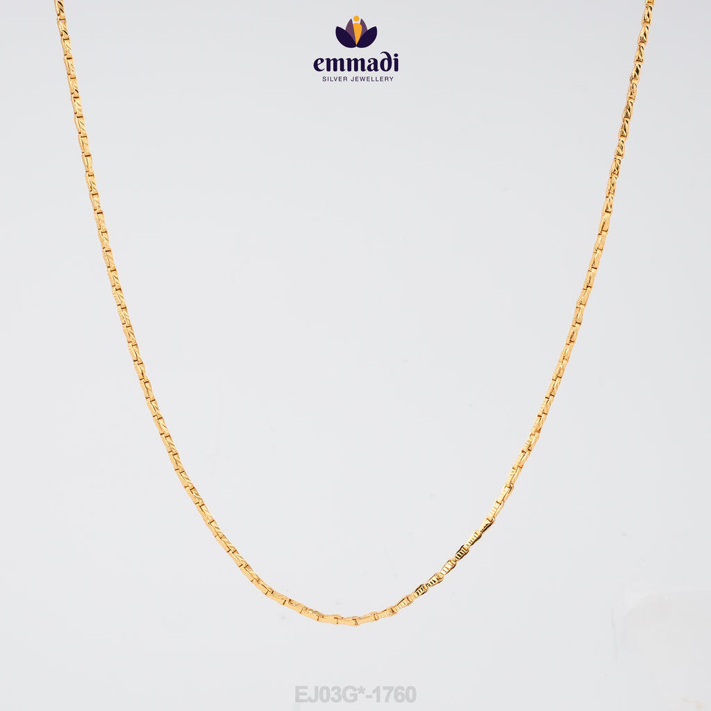Jayashree Elegant Gold Fancy Chain – Emmadi Silver Jewellery